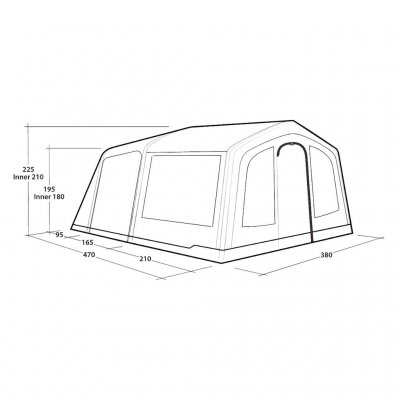 Outwell Michigan 4 Air Tent | GetCamping