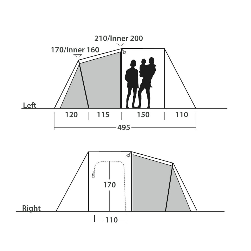 Outwell Nevada 4 Tent | GetCamping