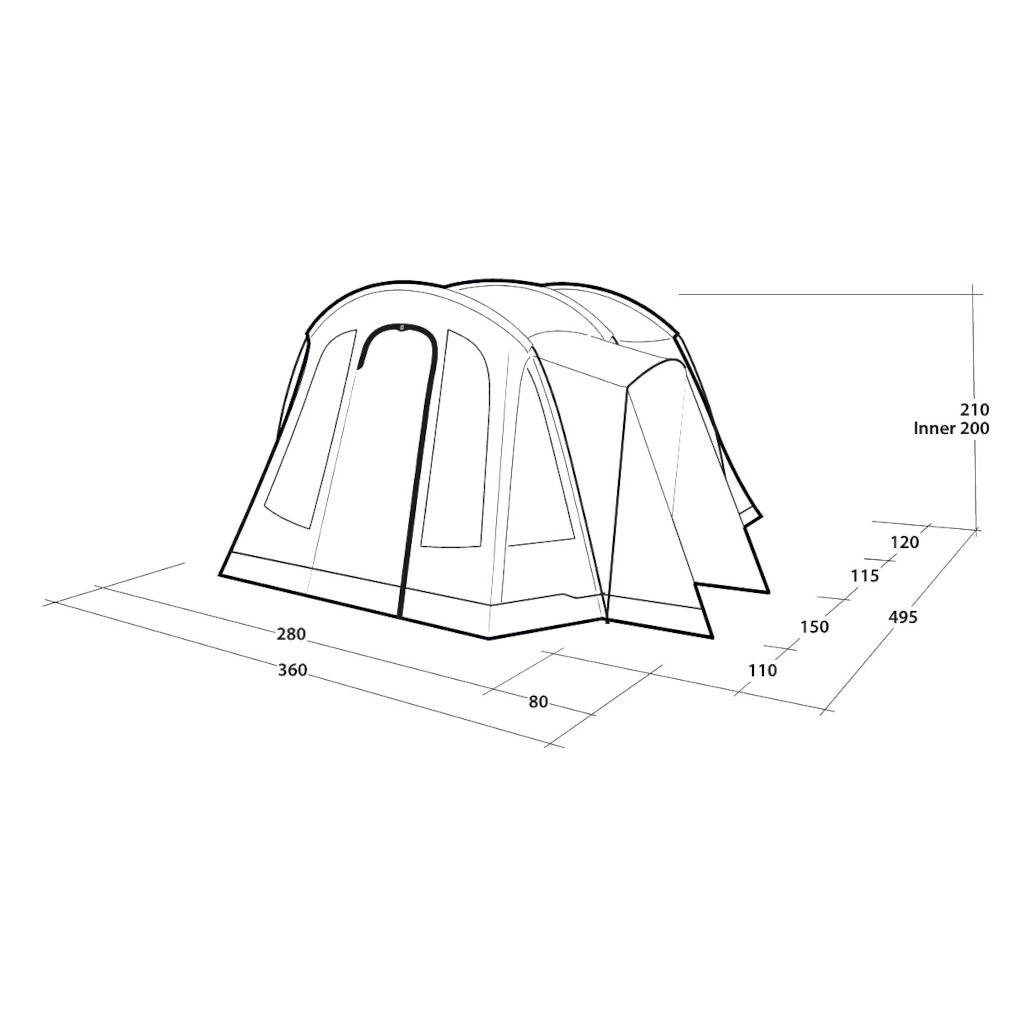 Outwell Nevada 4 Tent | GetCamping