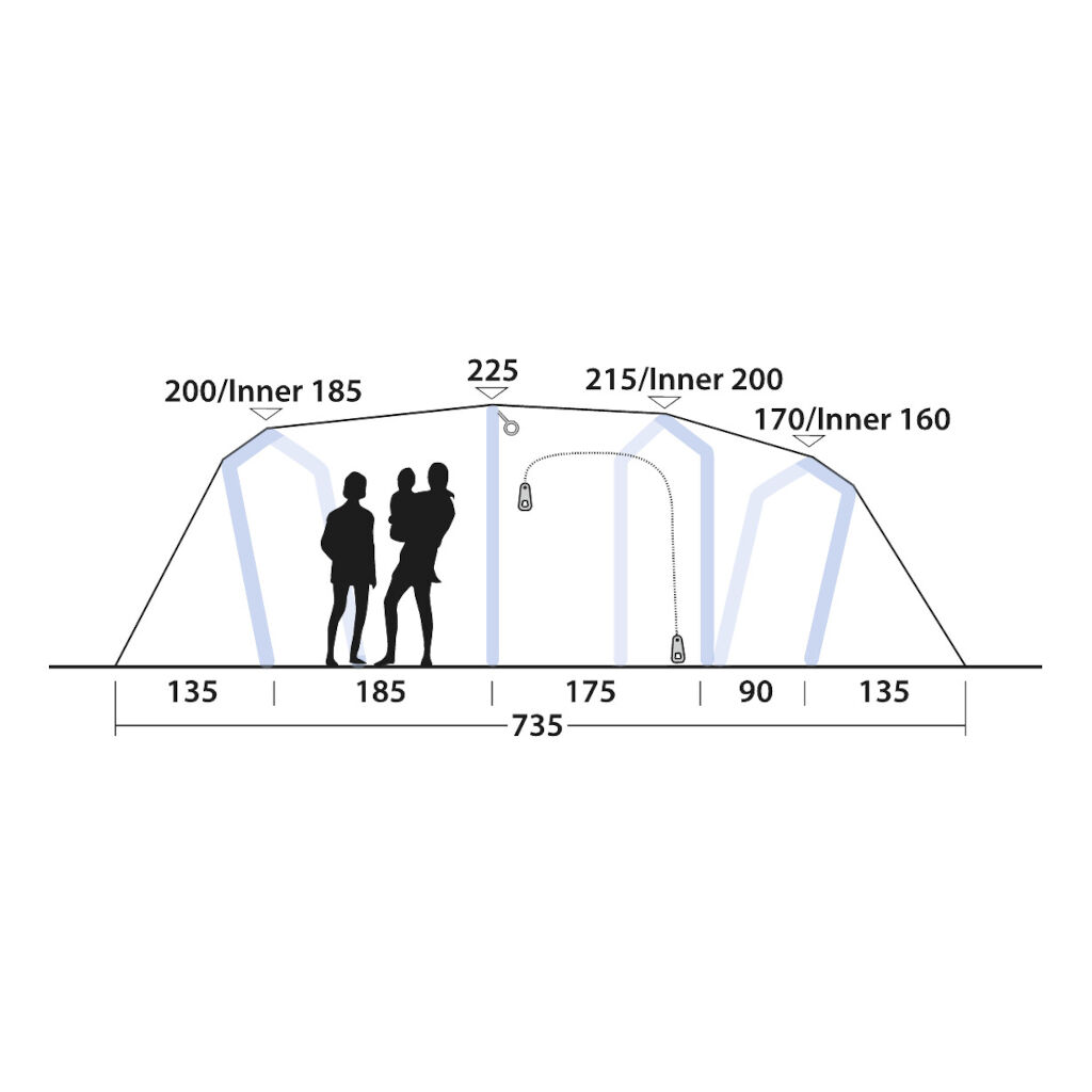 Outwell Hartford 6 Air Tent | GetCamping
