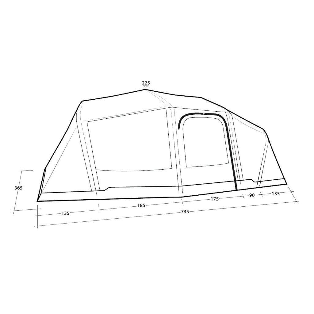 Outwell Hartford 6 Air Tent | GetCamping