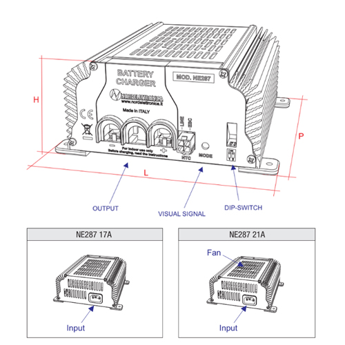 CBE Battery Charger NE287 21A | GetCamping