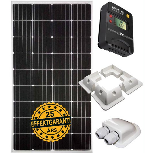 LTC 160W Solar panel kit with controller | GetCamping